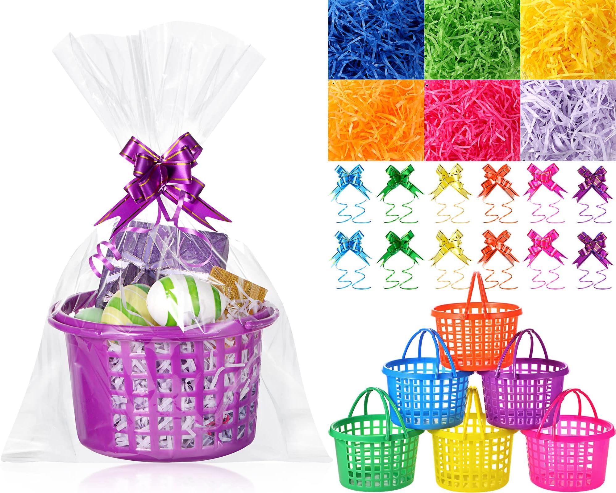 Amazon.com: Fulmoon 20 Pcs Easter Baskets for Gifts Empty Kraft Gift ...
