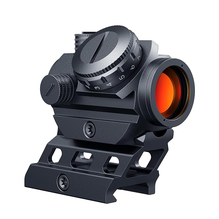 Buy Red Dot Sight, Heartgon 3-4 MOA Red Dot Scope 1” Riser Mount ...