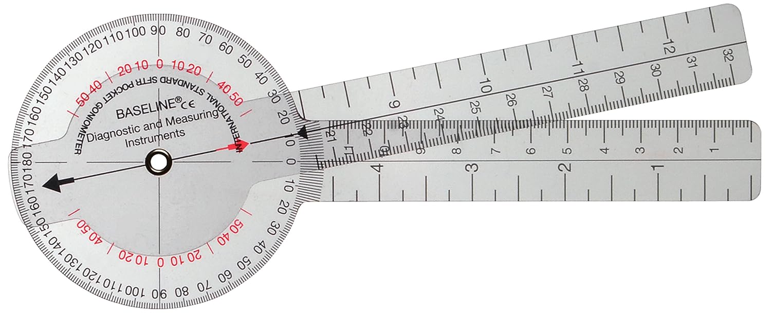 Amazon.com: FEI 12-1001 Baseline Plastic Goniometer, 360 Degree Head, 8 ...