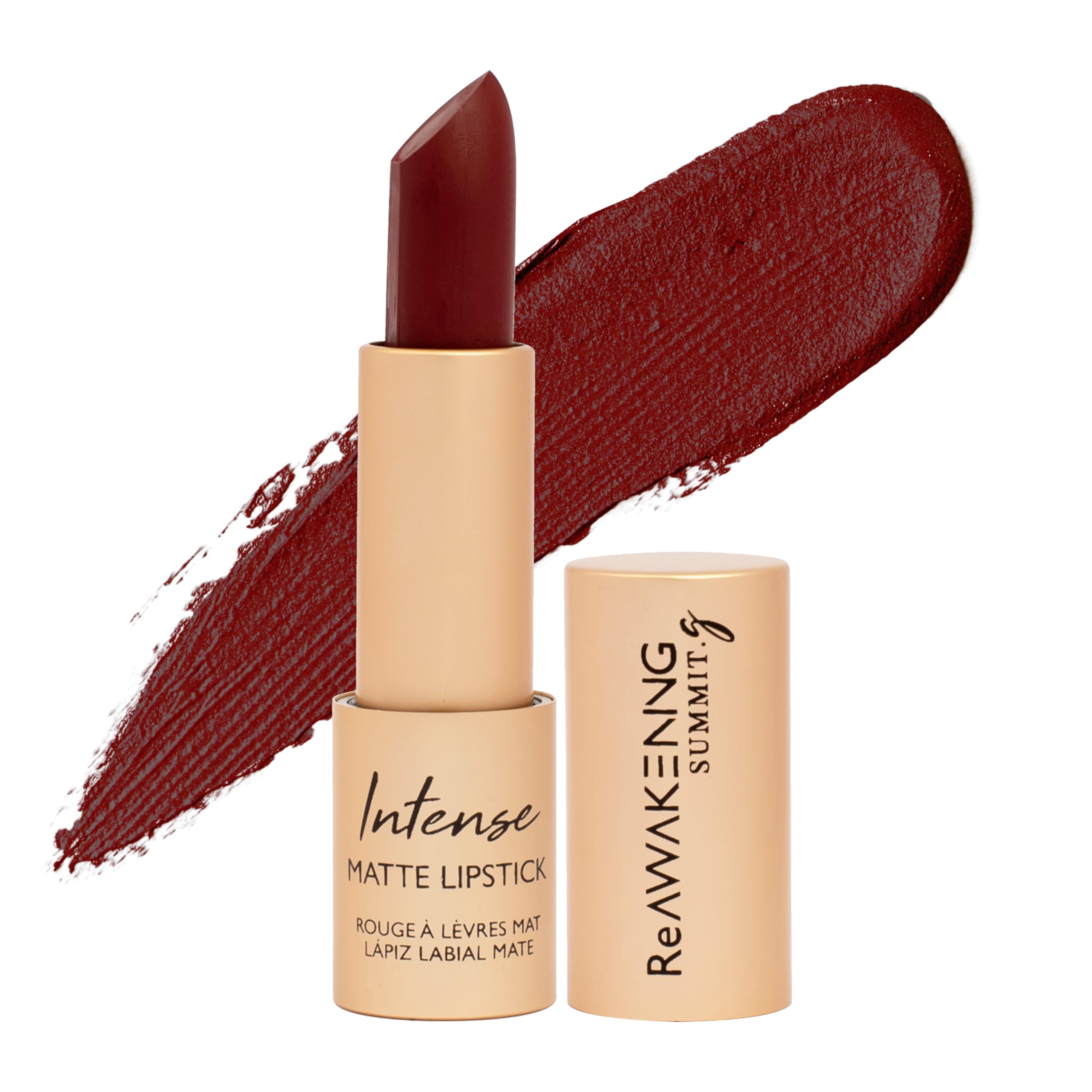 Intense Matte Dark Red Lipstick Magnetic Closure & Easy application ...