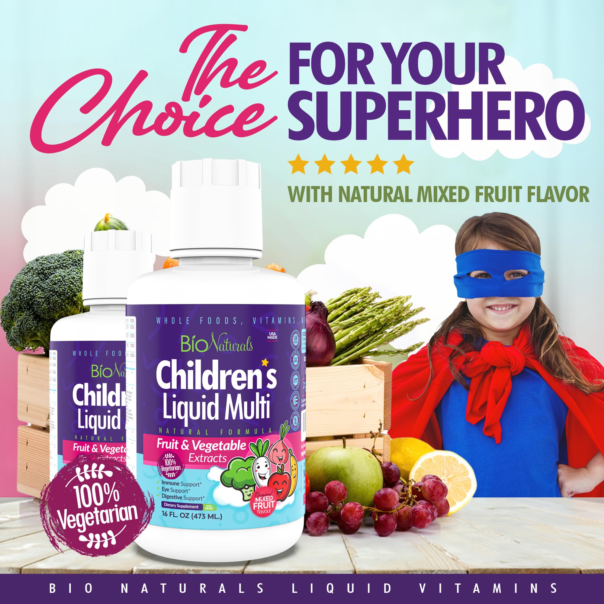 Snapklik.com : Bio Naturals Childrens Liquid Multivitamin & Immune ...