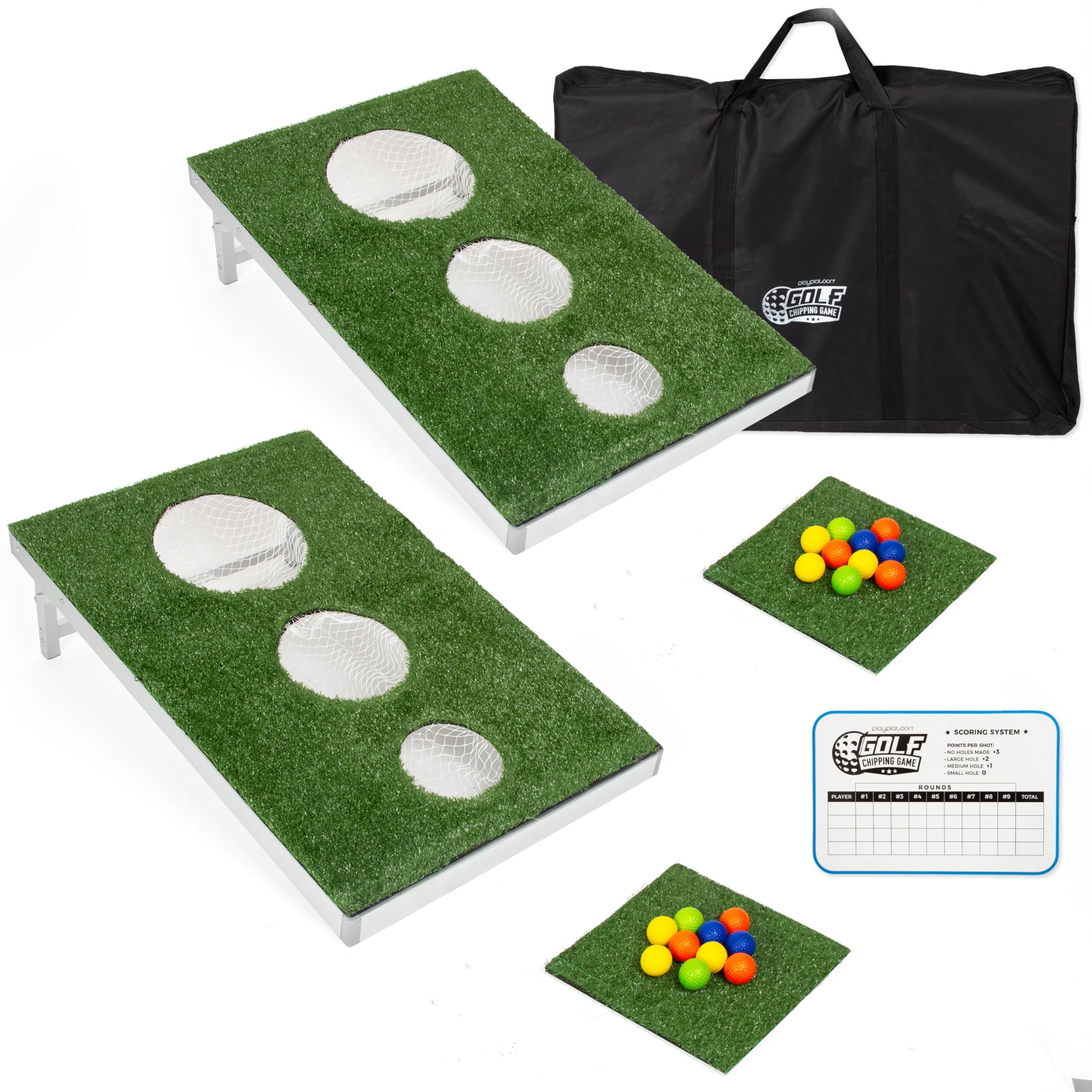 Play Platoon Golf Chipping Game - Great Backyard Golf Cornhole Game ...