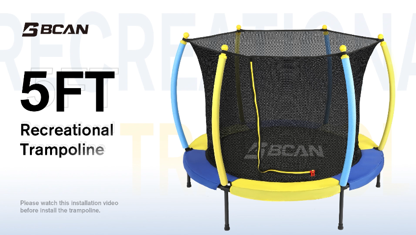 Watch BCAN 5ft Trampoline Installation Video on Amazon Live