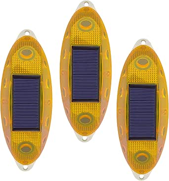 QXMH Solar Strobe Warning Light,Small Solar Safety Warning Light 360 ...