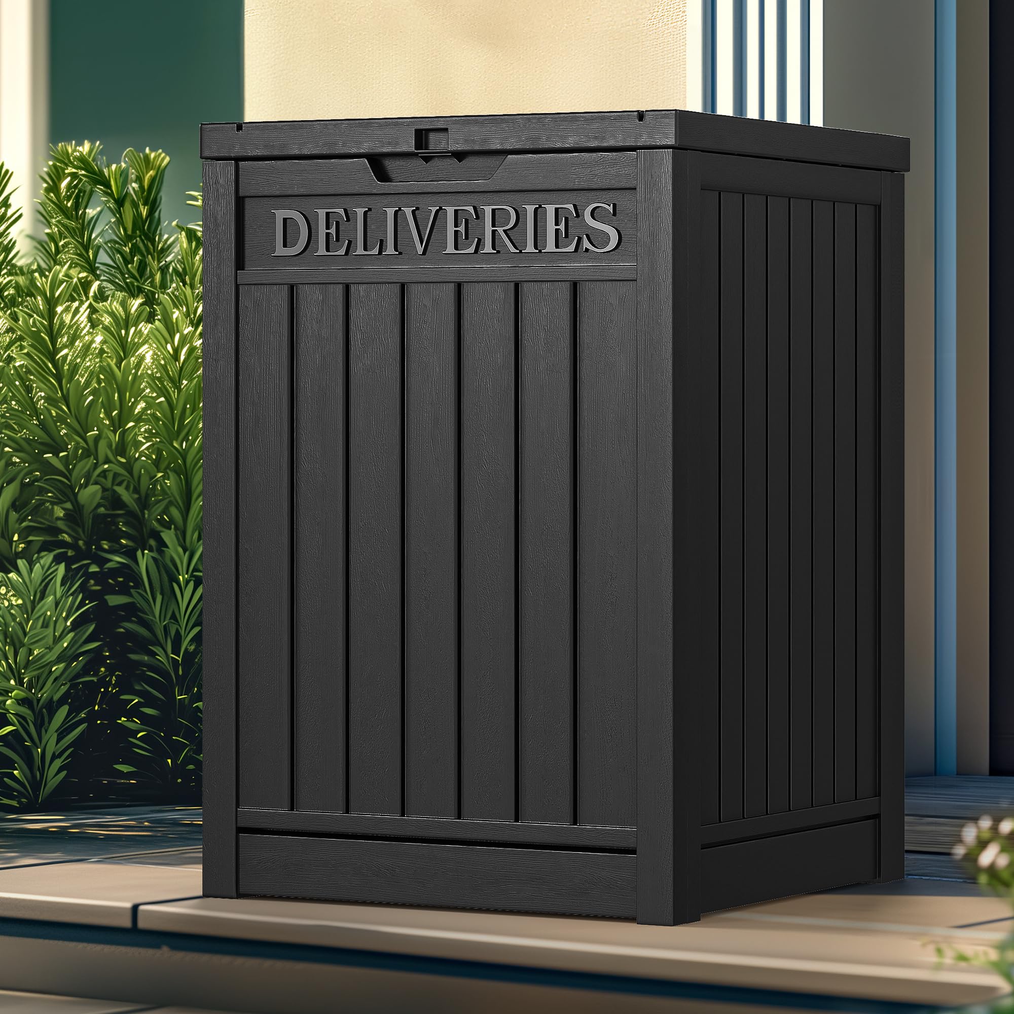 Amazon.com: YITAHOME Outdoor Storage Box 48 Gallon, Secure Lockable ...