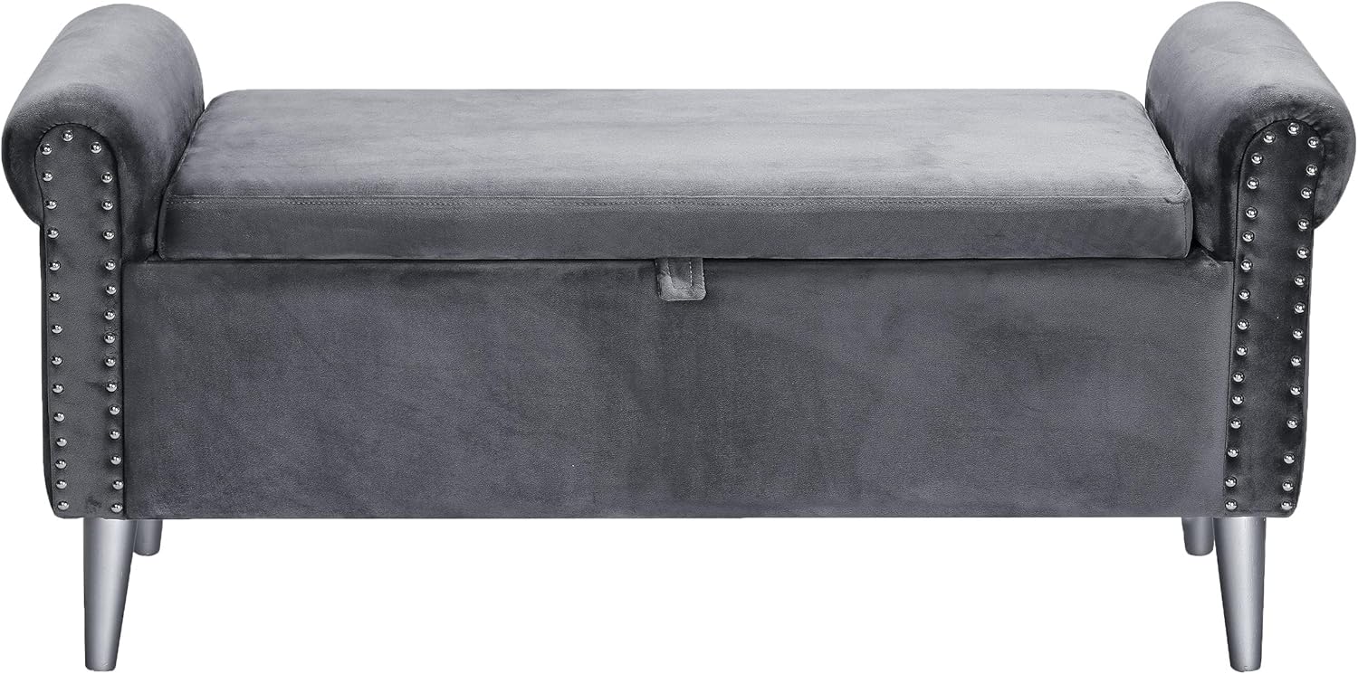 Amazon.com: Doublewin 47-inch Modern Storage Bench for Bedroom End of ...