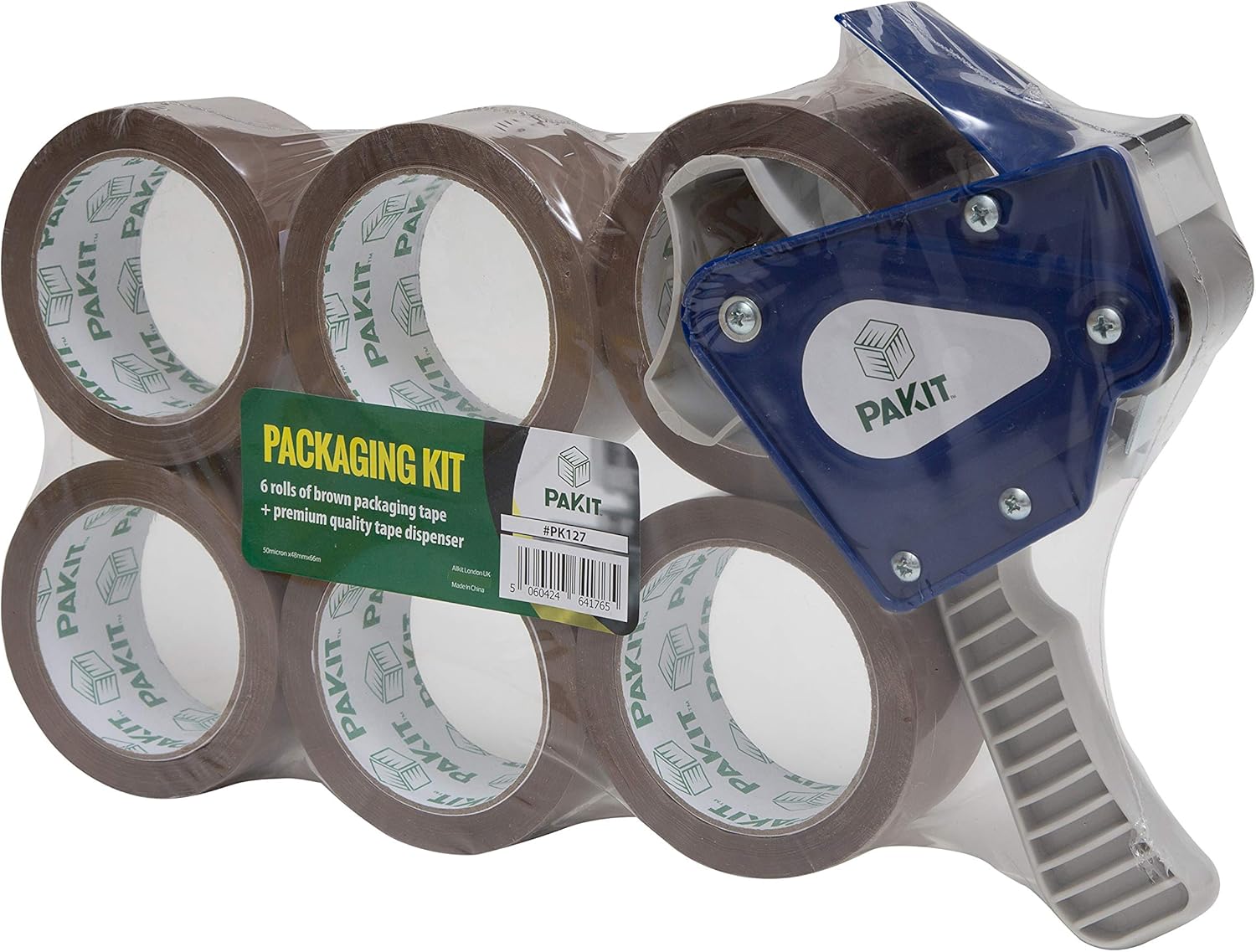 Amazon.com: PAKIT Heavy-Duty Shipping Packing Tape with Dispenser ...