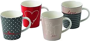 Amazon.com: Royal Doulton Ellen Degeneres Signature Mug 475ml Set of 4 ...