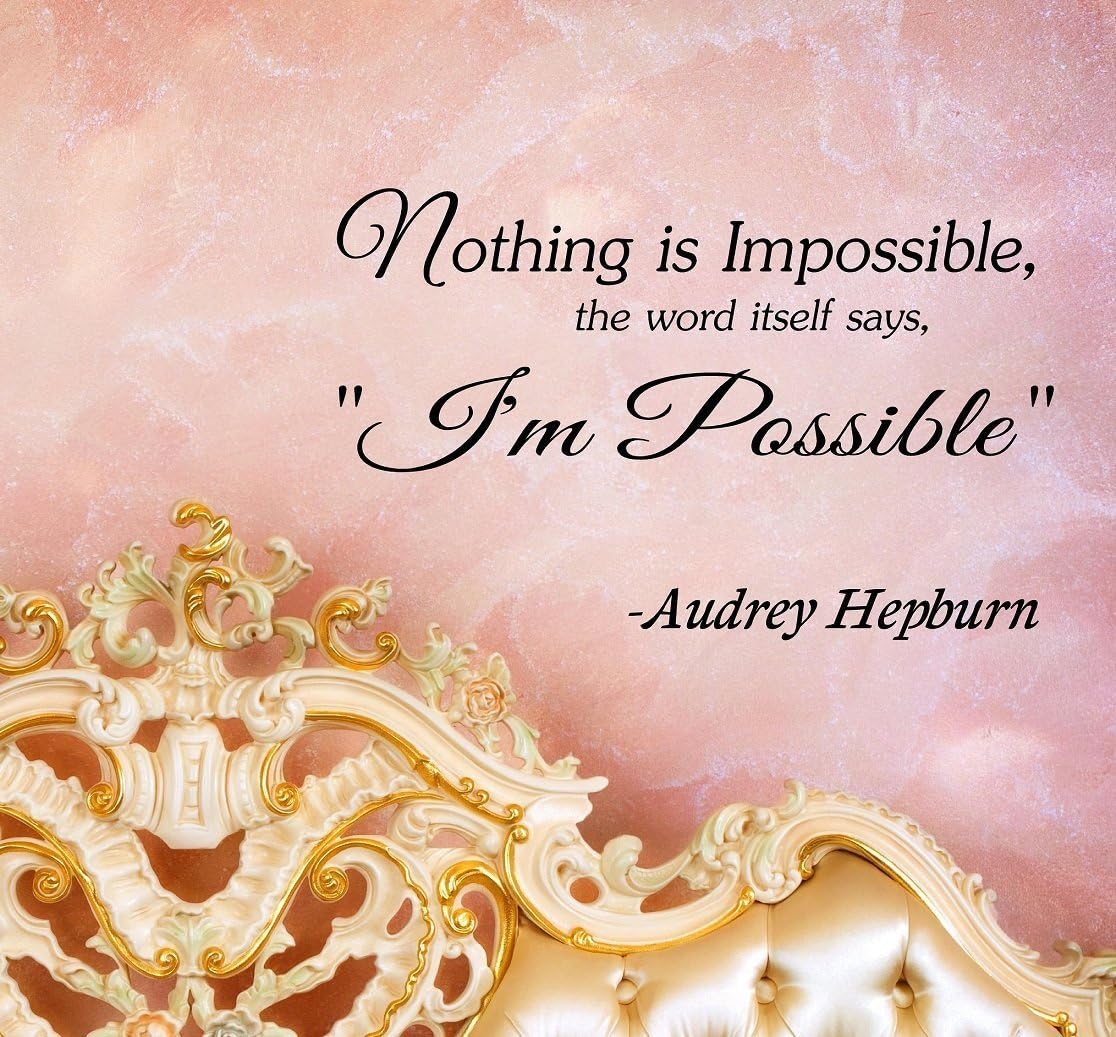 Amazon.com: #3 Nothing is impossible... The word itself says "I'm ...