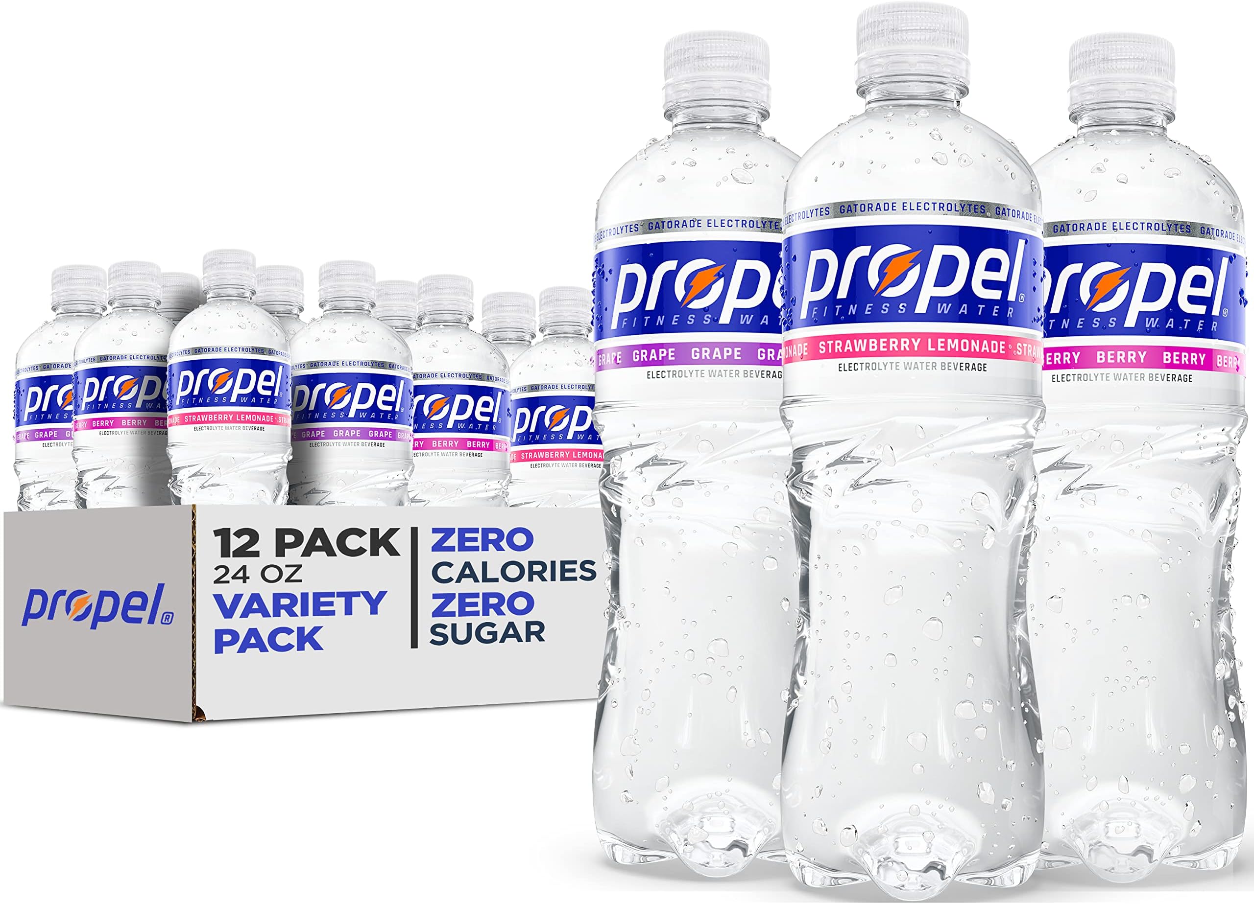 Amazon.com: Propel, 3 Flavor Variety Pack, Zero Calorie Water Beverage ...