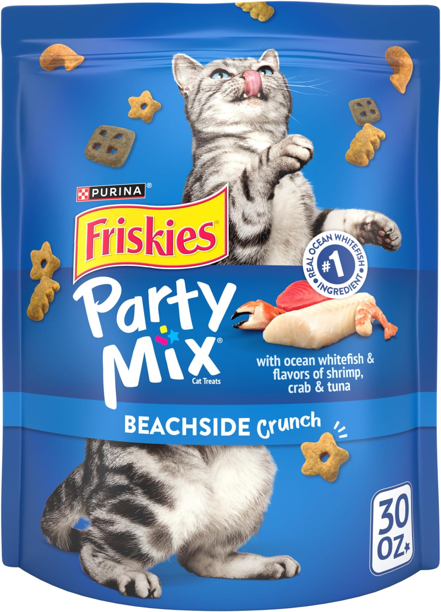 Amazon.com: Friskies Purina Made in USA Facilities Cat Treats, Party ...