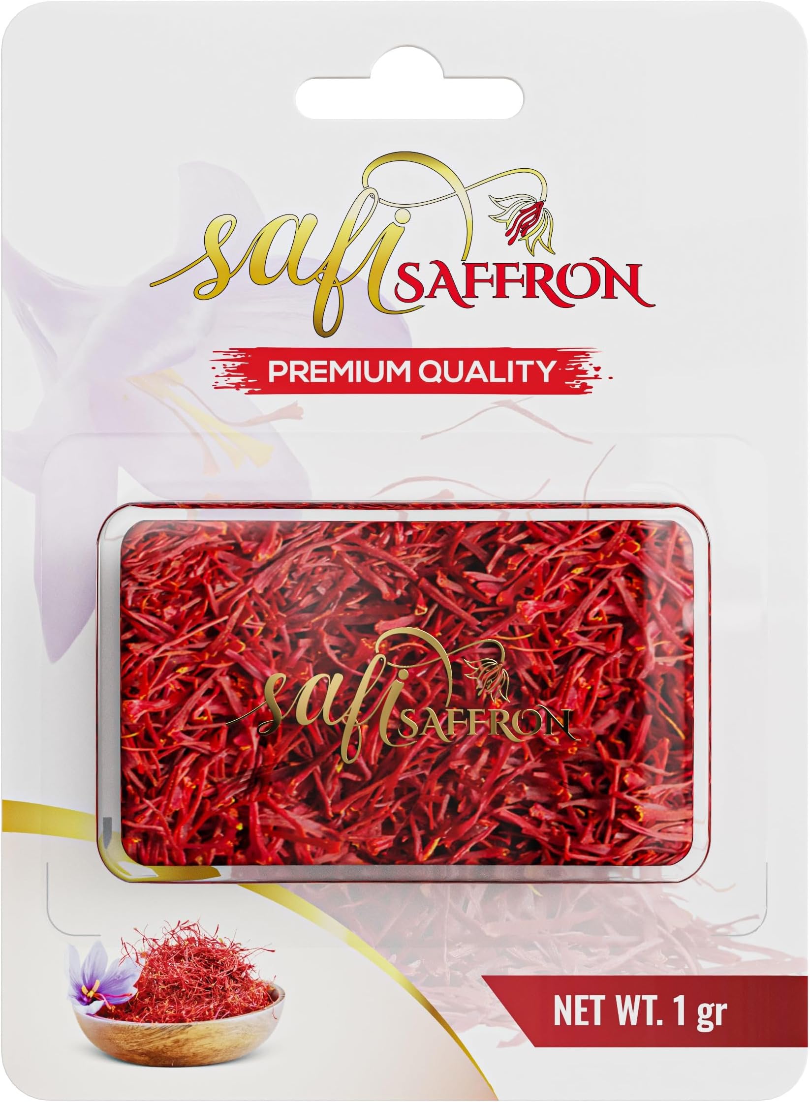Amazon.com : Premium Quality Saffron Threads 0.035 Ounce (1 Gram) | Awarded among 300 Types of ...