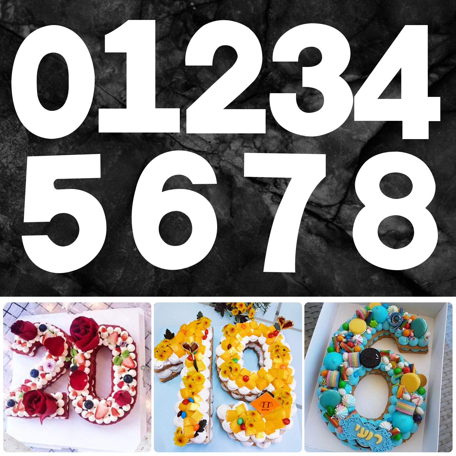 14 Inch 0 9 Number Cake Stencils Molds For DIY Number Cake Arabic 14 Inch 0 9 Number Cake Stencils Molds For DIY Number Cake Arabic