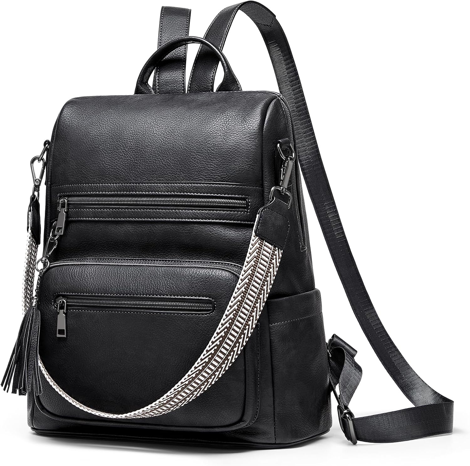 Amazon.com: Cnoles Backpack Purse for Women Vegan Leather Ladies Large ...