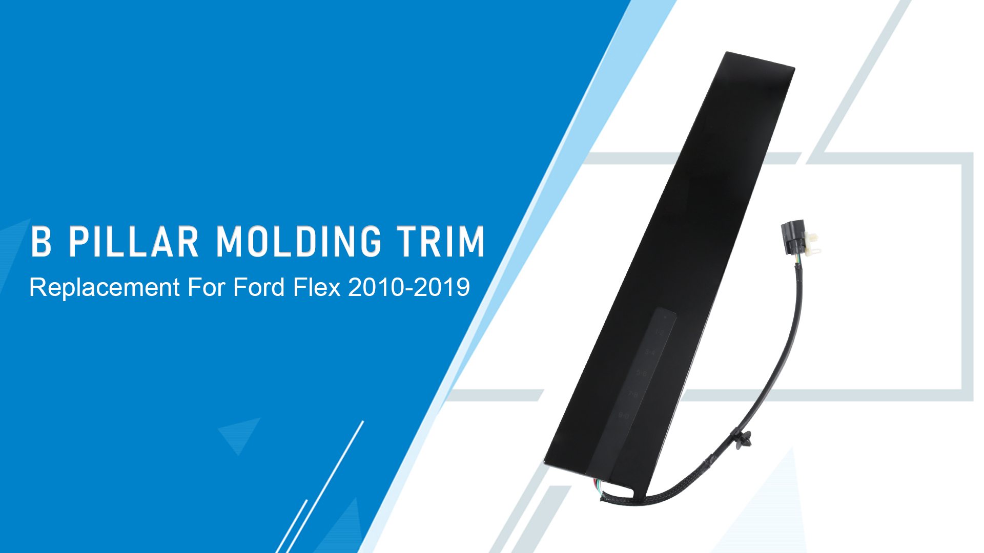 Watch B Pillar Molding Trim Replacement for Ford Flex 2010-2019 on ...