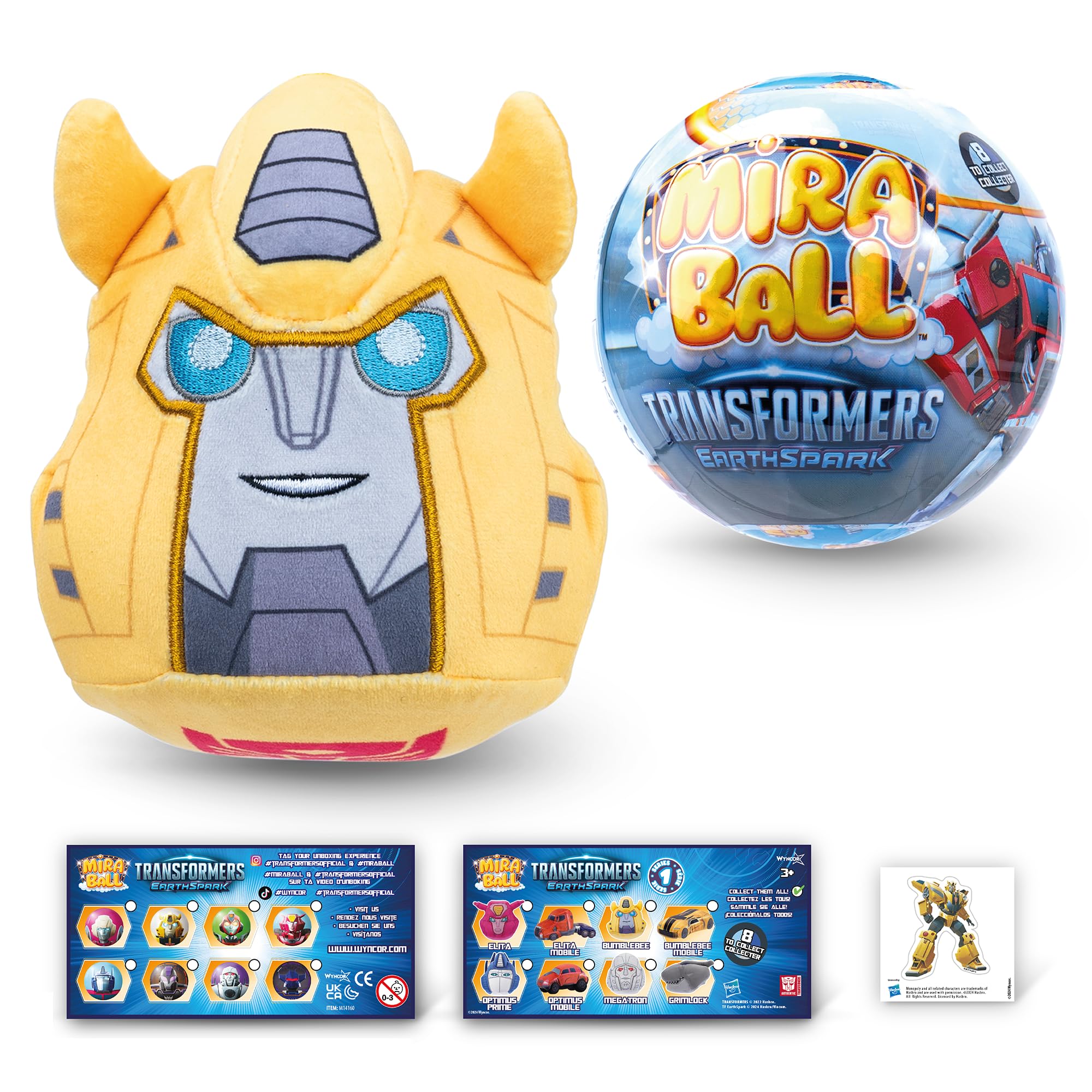 Amazon.com: Transformers MiraBall Mystery Expandable MAXI Plush to ...