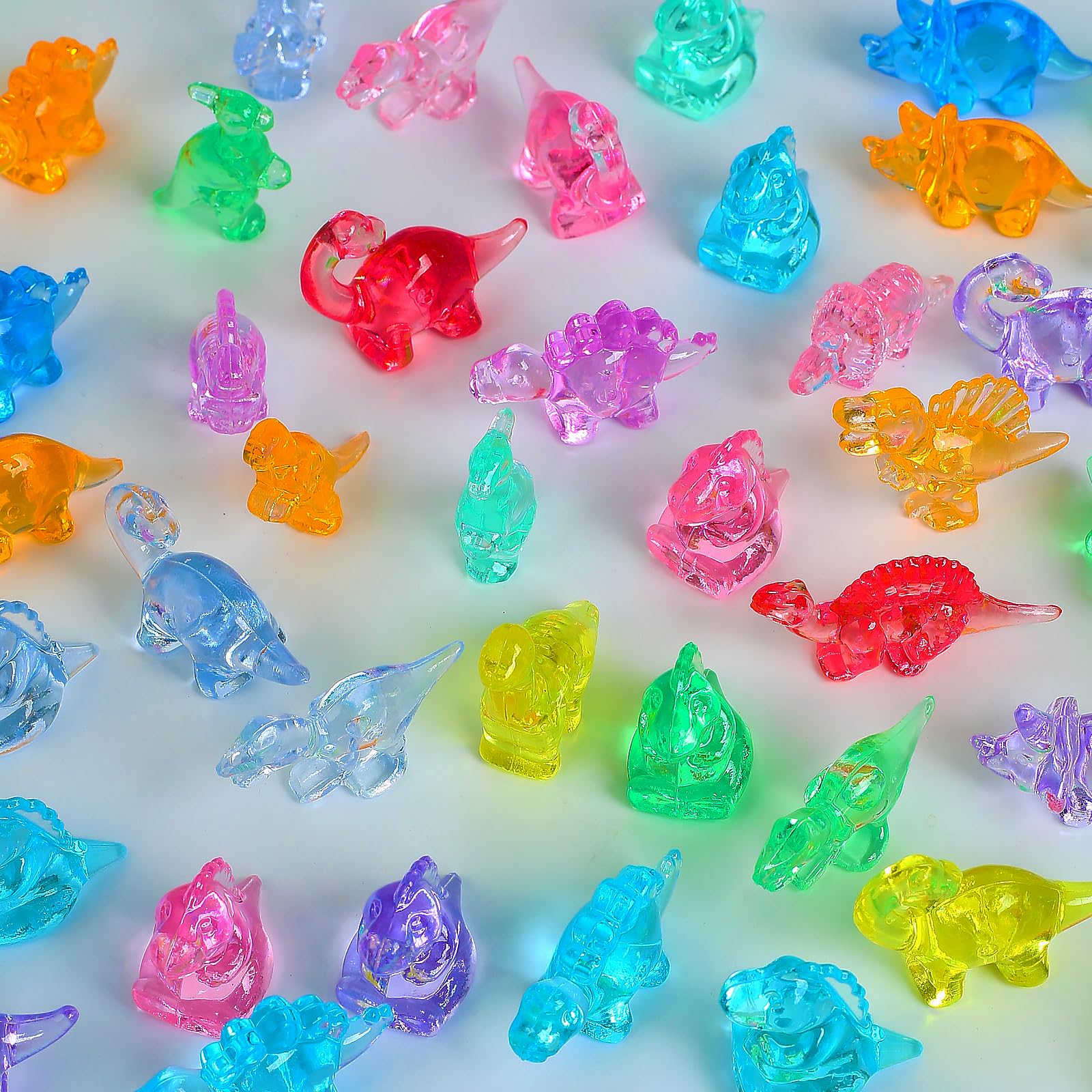 Snapklik.com : 180 Pieces Mini Dinosaur Figures, Multi-Colored Small ...