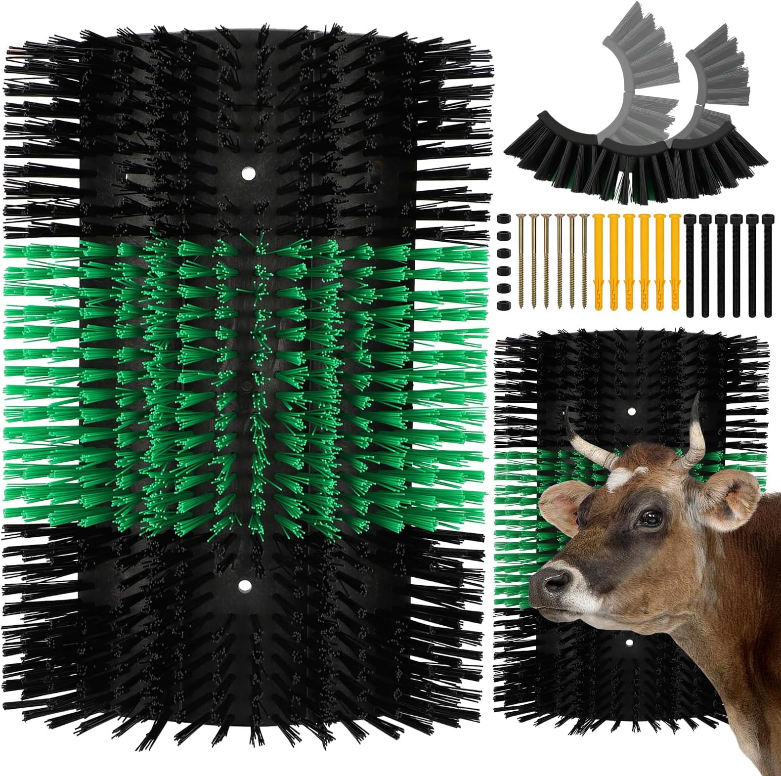 Amazon.com: Upgraded XL Livestock Scratching Brush with 12 Screws ...