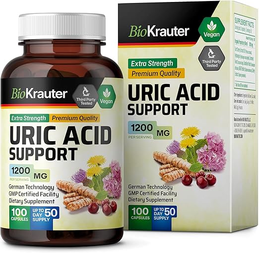 Amazon.com: Uric Acid Support Capsules - Organic Kidney Health ...