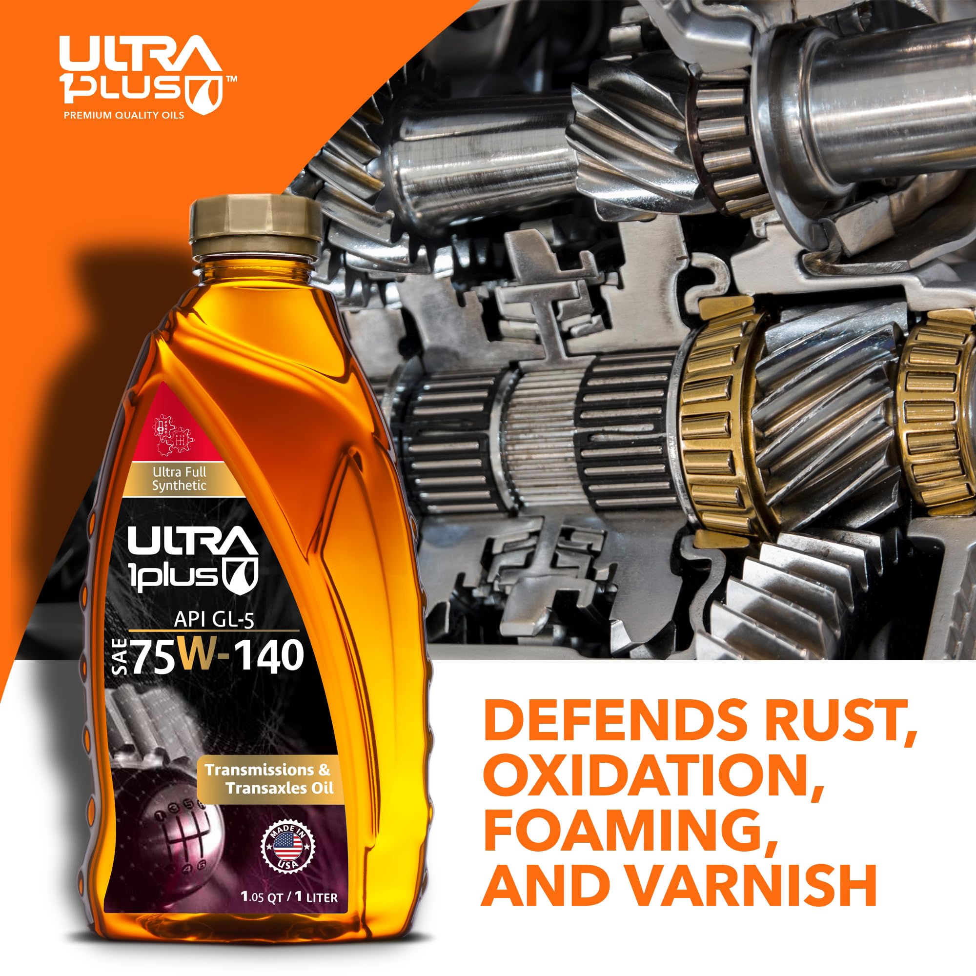 Snapklik.com : ULTRA 1PLUS SAE 75W-140 Synthetic Gear Oil
