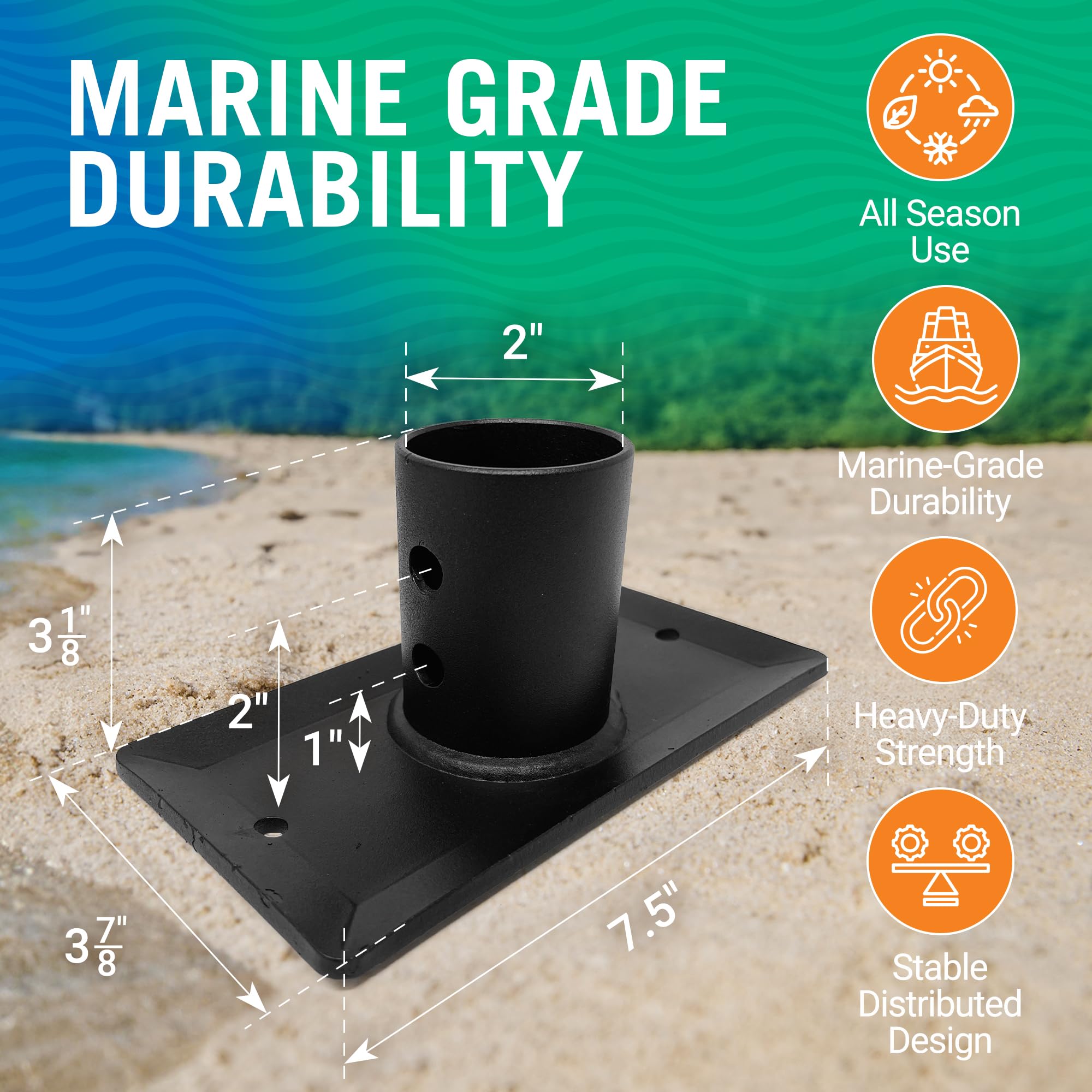 Stabilizing Foot Block Plate - Heavy Duty Stabilizer Base For RV ...