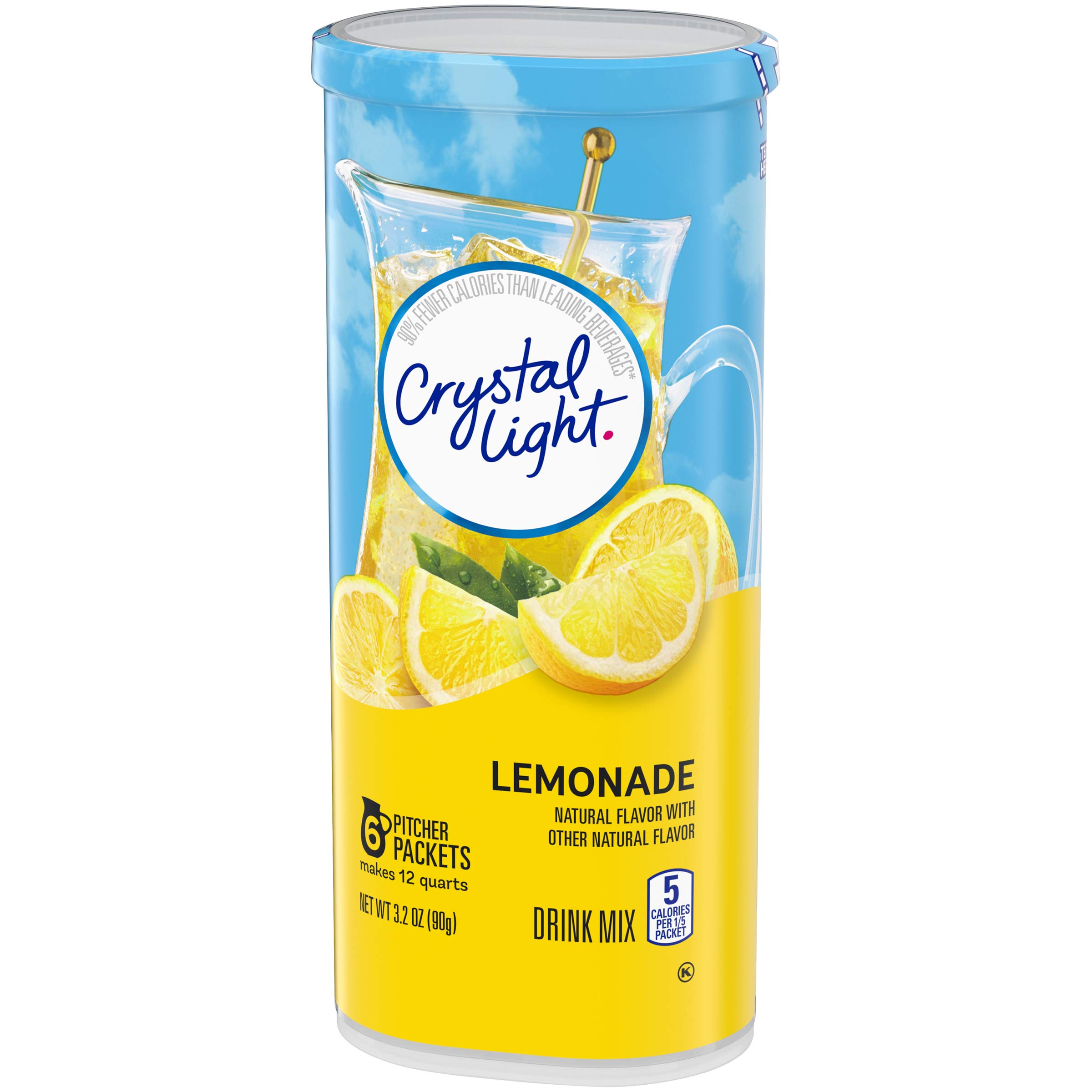 Buy Crystal Light Sugar-Free Lemonade Naturally Flavored Powdered Drink ...
