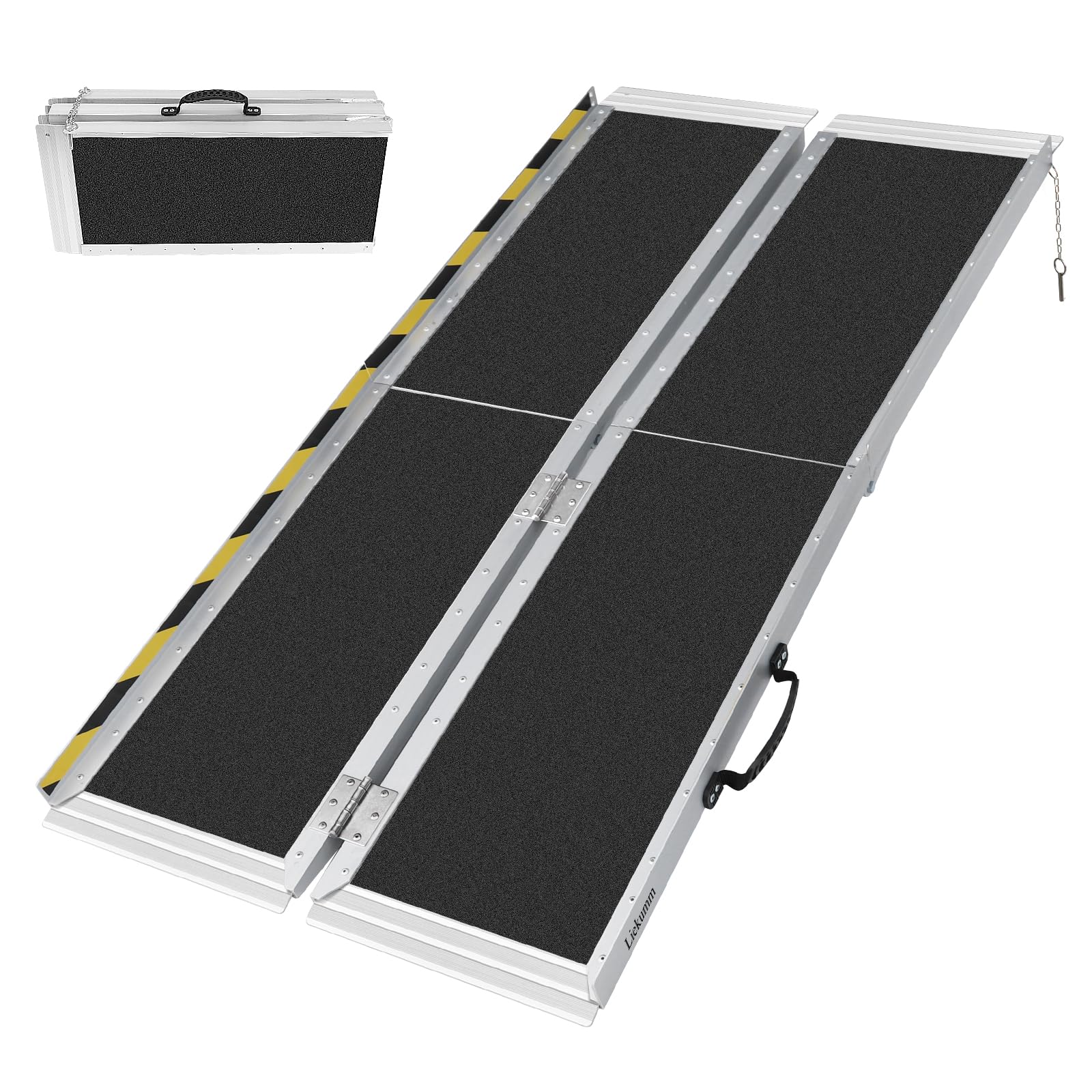 Snapklik.com : 5FT Portable Wheelchair Ramp, Non-Slip Aluminum Folding ...