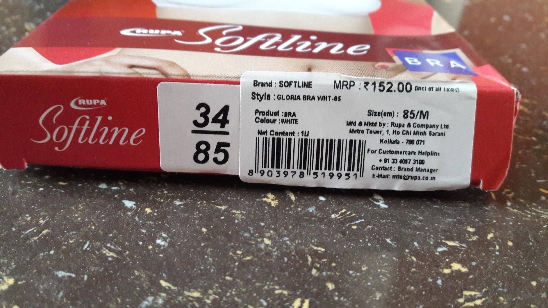 Buy Rupa Softline Non-Wired Bra (Gloria_white_38B) at Amazon.in