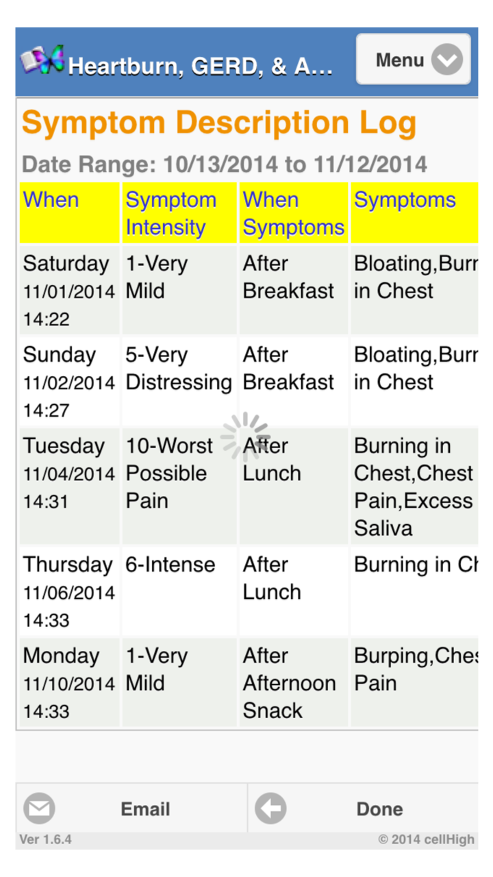 Heartburn, GERD, and Acid Reflux Diary - App on the Amazon Appstore