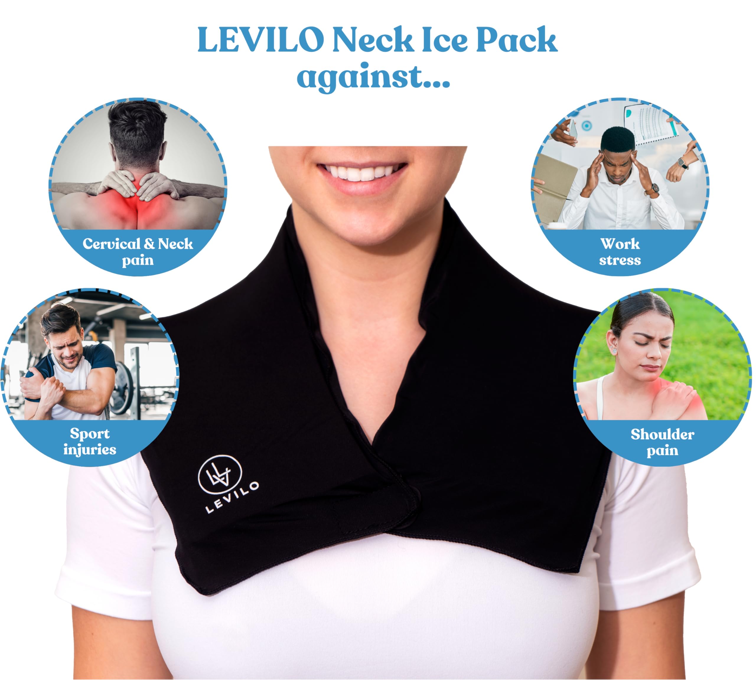 Snapklik.com : Ice Pack For Neck For Hot & Cold Therapy, Reusable Neck ...
