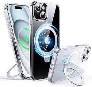 Amazon.com: FNDMIL 360°Rotatable Magnetic Ring for iPhone 15 Case with MagSafe[Non-Slip Texture ...