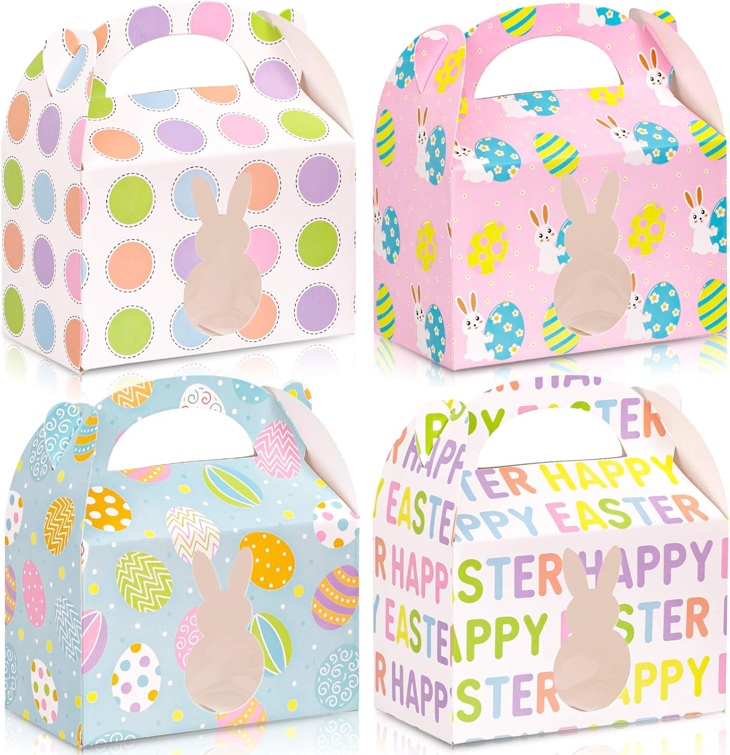 Amazon.com: Whaline 12pcs Easter Treat Boxes Happy Easter Gift Box ...