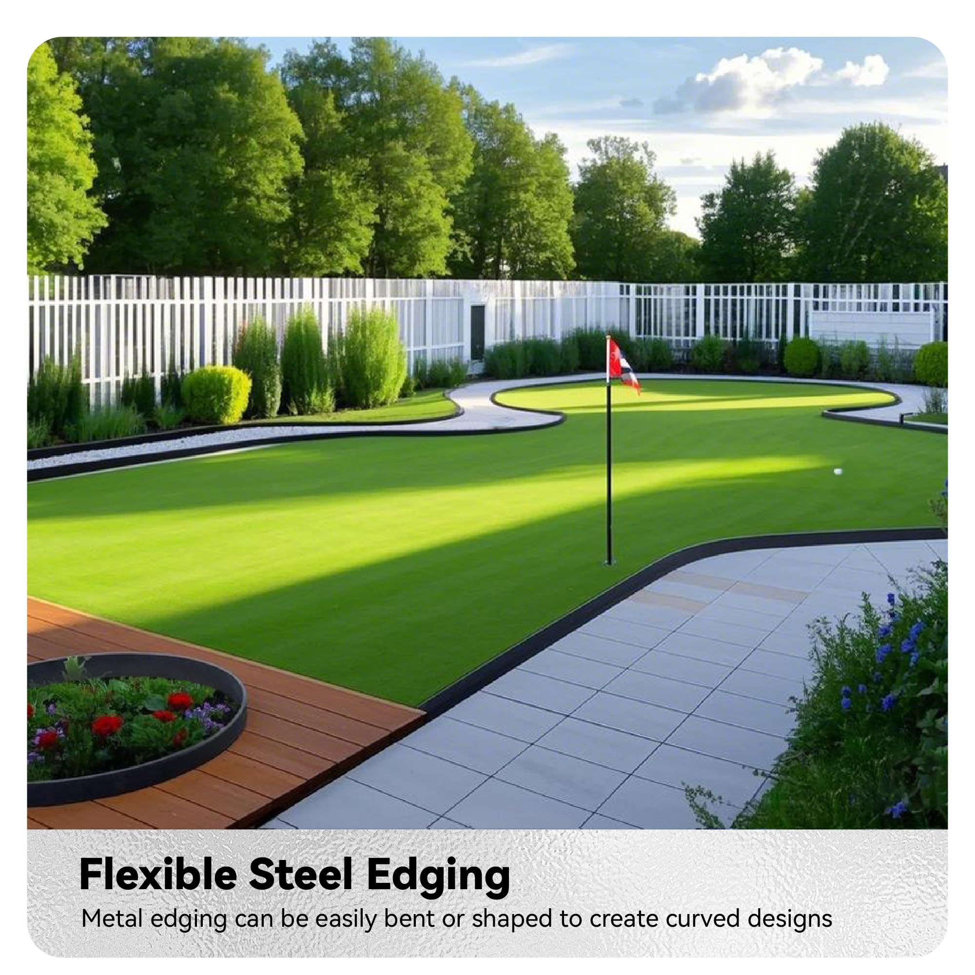Snapklik.com : Worth Galvanized Steel Landscape Edging 4.5" X50 Metal ...