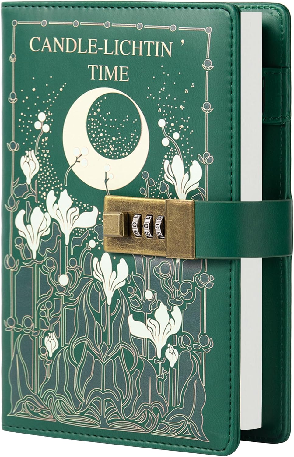 MGGAO Diary with Lock, Refillable PU Leather Diary with Lock and Key ...