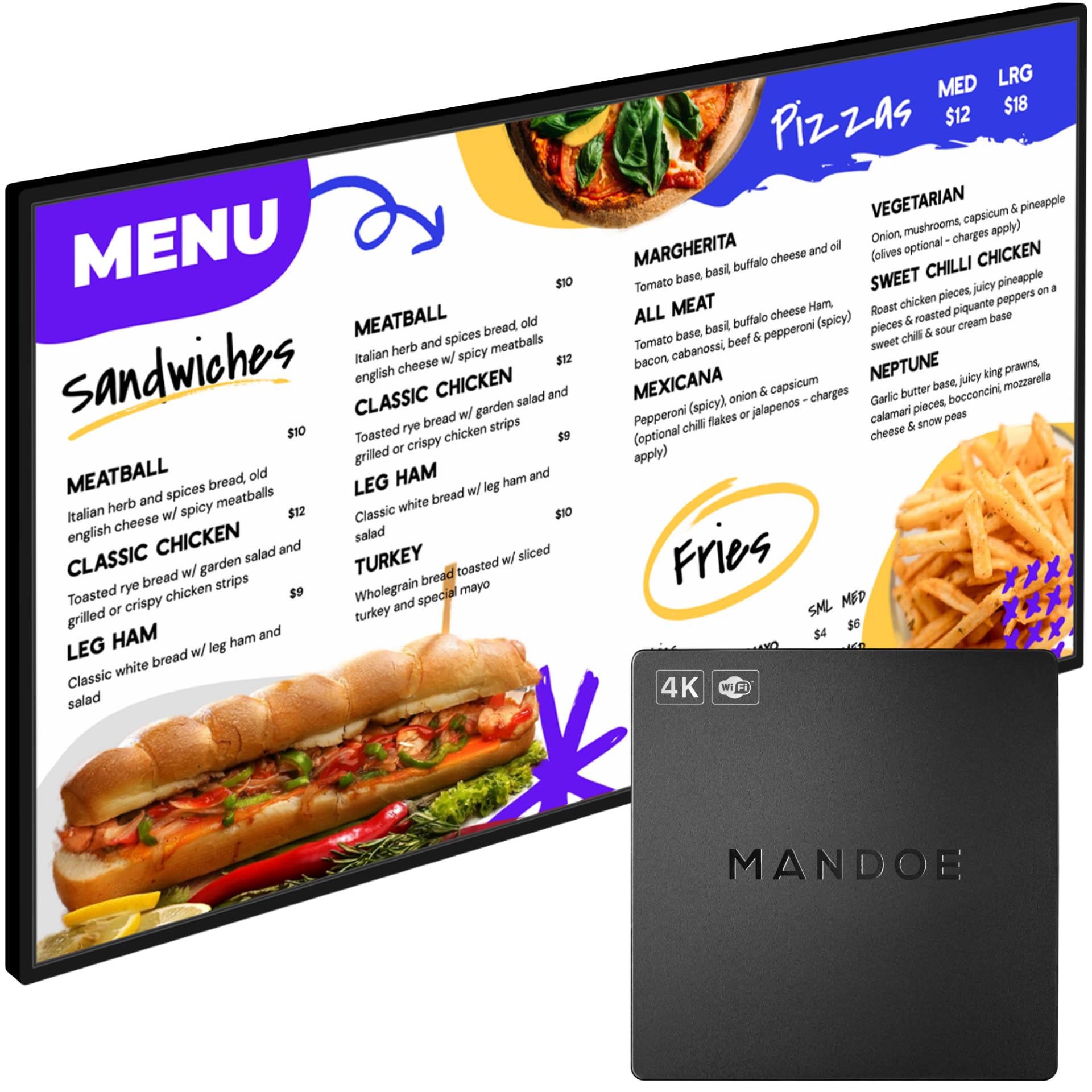 Snapklik.com : Mandoe Premium Digital Signage Displays - Digital ...
