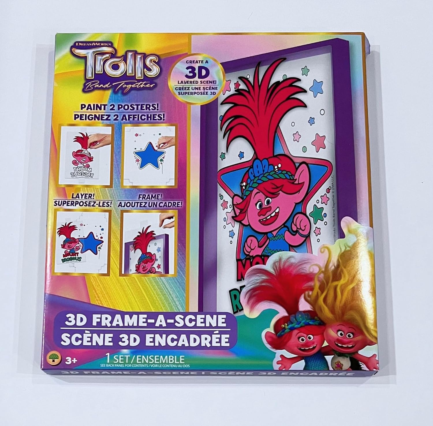 Amazon.com: Troll Band Together 3D Frame-A-Scene with 1 Acetate Poster ...