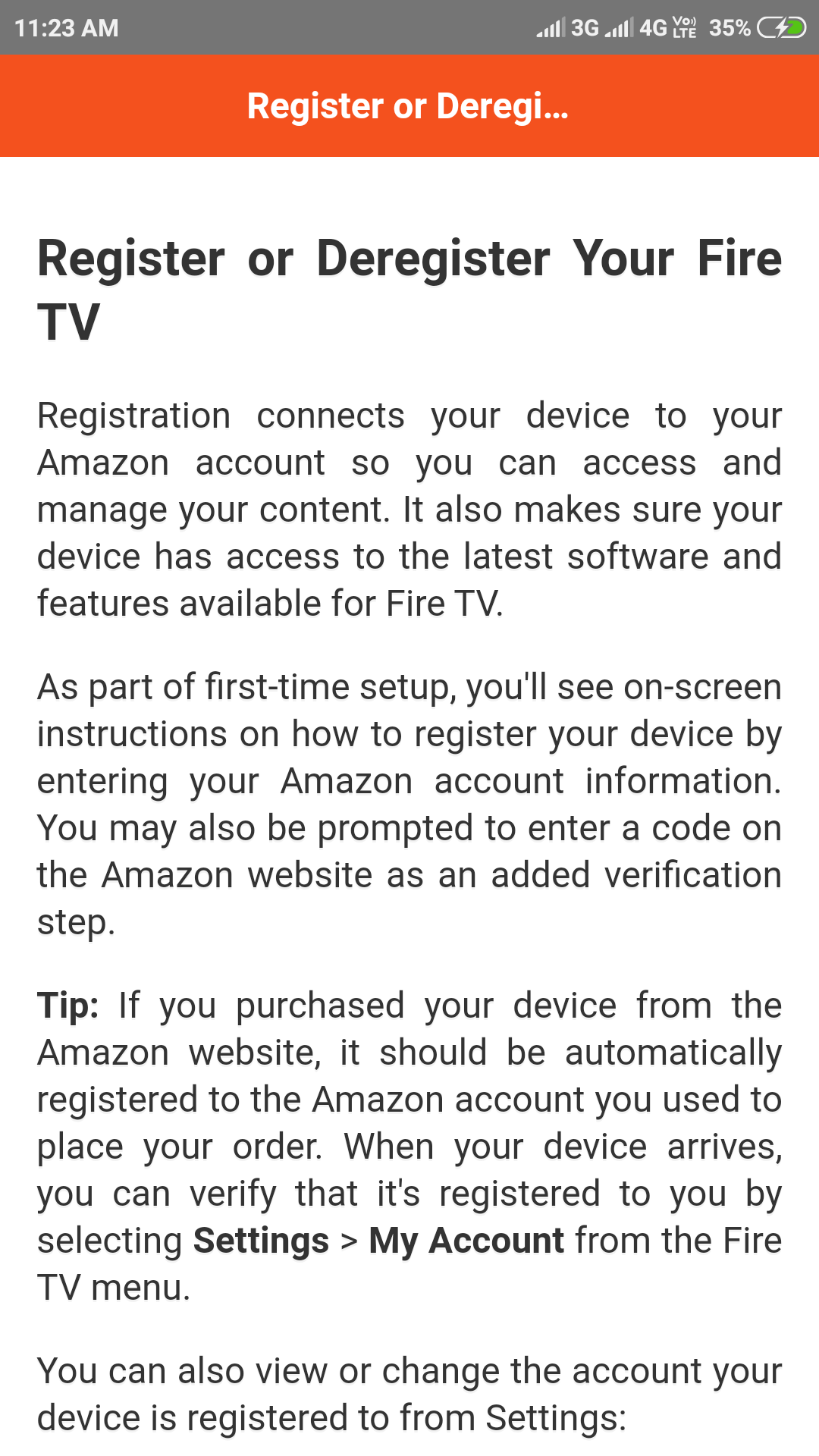 User guide for Fire TV - App on Amazon Appstore
