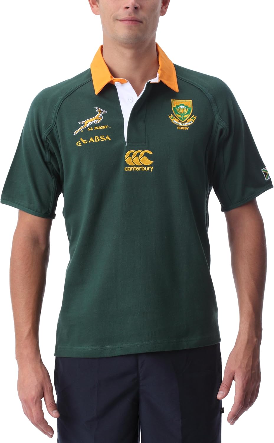 Canterbury Springboks Home Rugby-SS-Maglietta Replica Springboks da ...