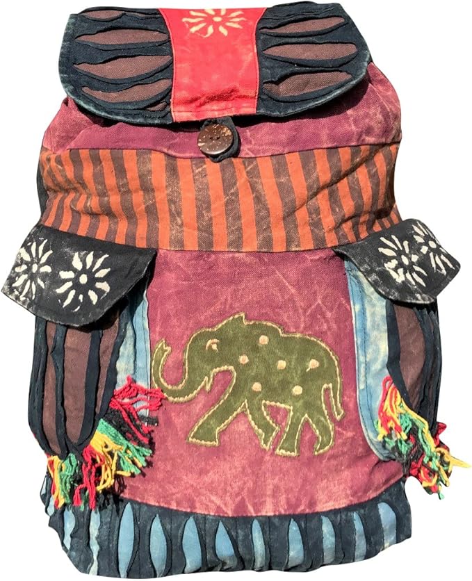 Indie Elephant Boho Hippy Backpack Bag Hippie Beach Peace Festival ...