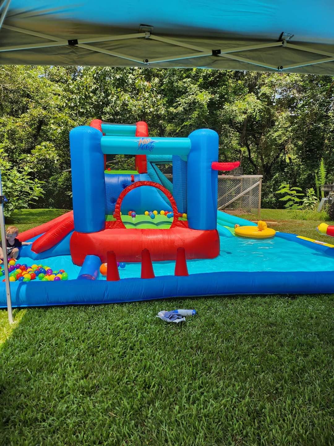 $32/mo - Finance Action Air Inflatable Water Slide, Fun Triple ...