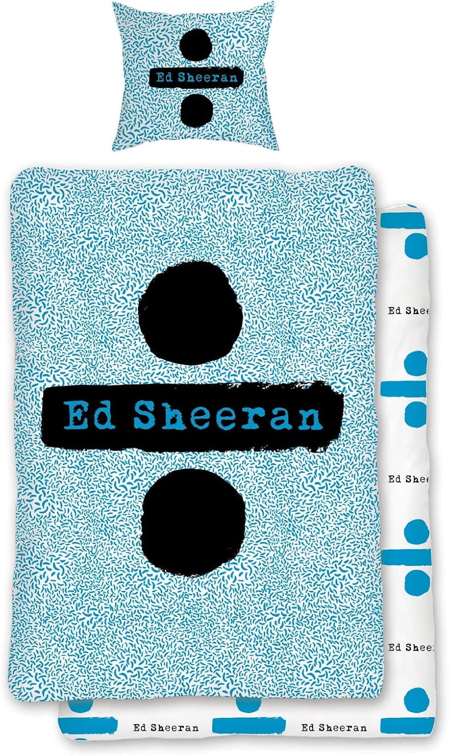 Ed Sheeran Bed Linen 135 x 200 cm 100% Cotton Pillow Cover 80 x 80 cm ...