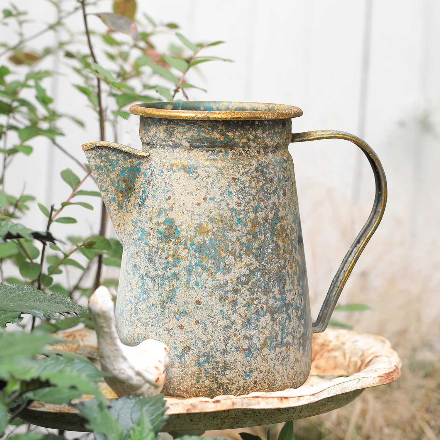 Amazon.com: Z² BellaDecor Vintage Pitcher Vase Rustic Farmhouse Vase ...
