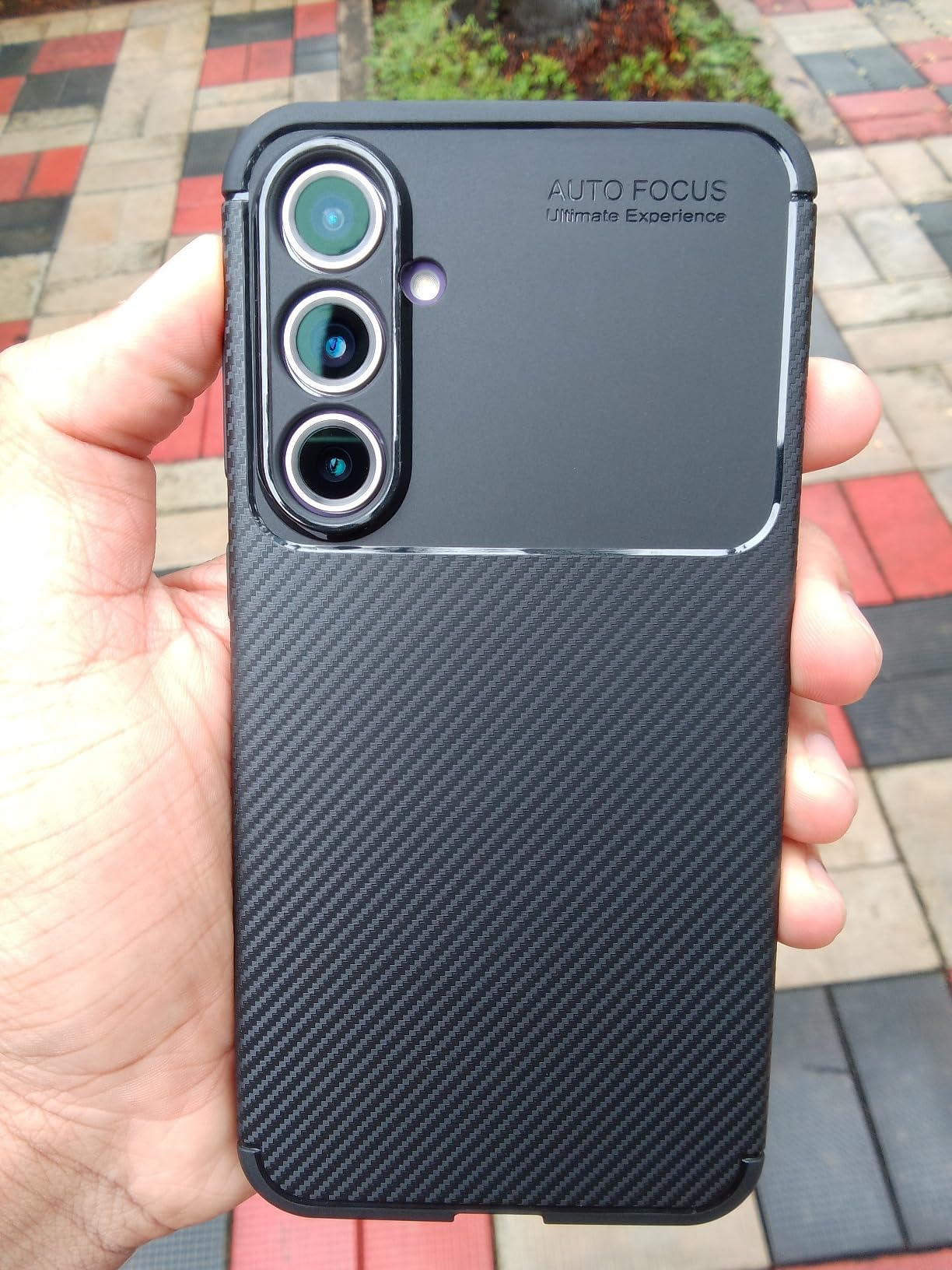 TheGiftKart Rugged Carbon Fibre Armor Back Cover Case for Samsung Galaxy S23 FE 5G | Shockproof ...