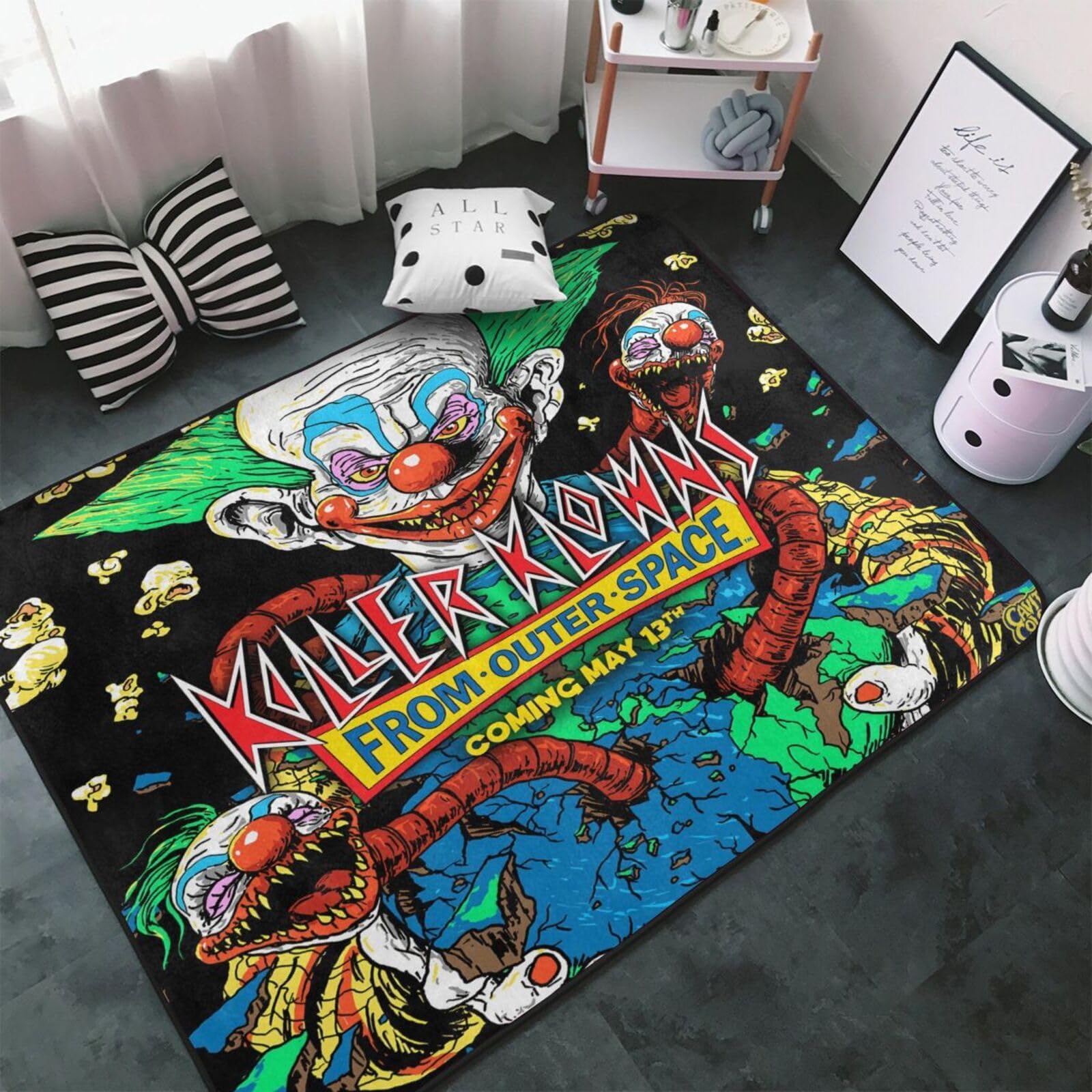 Amazon.com: Dcgenrios Area Rugs Killer Horror Movie Klowns from Outer ...