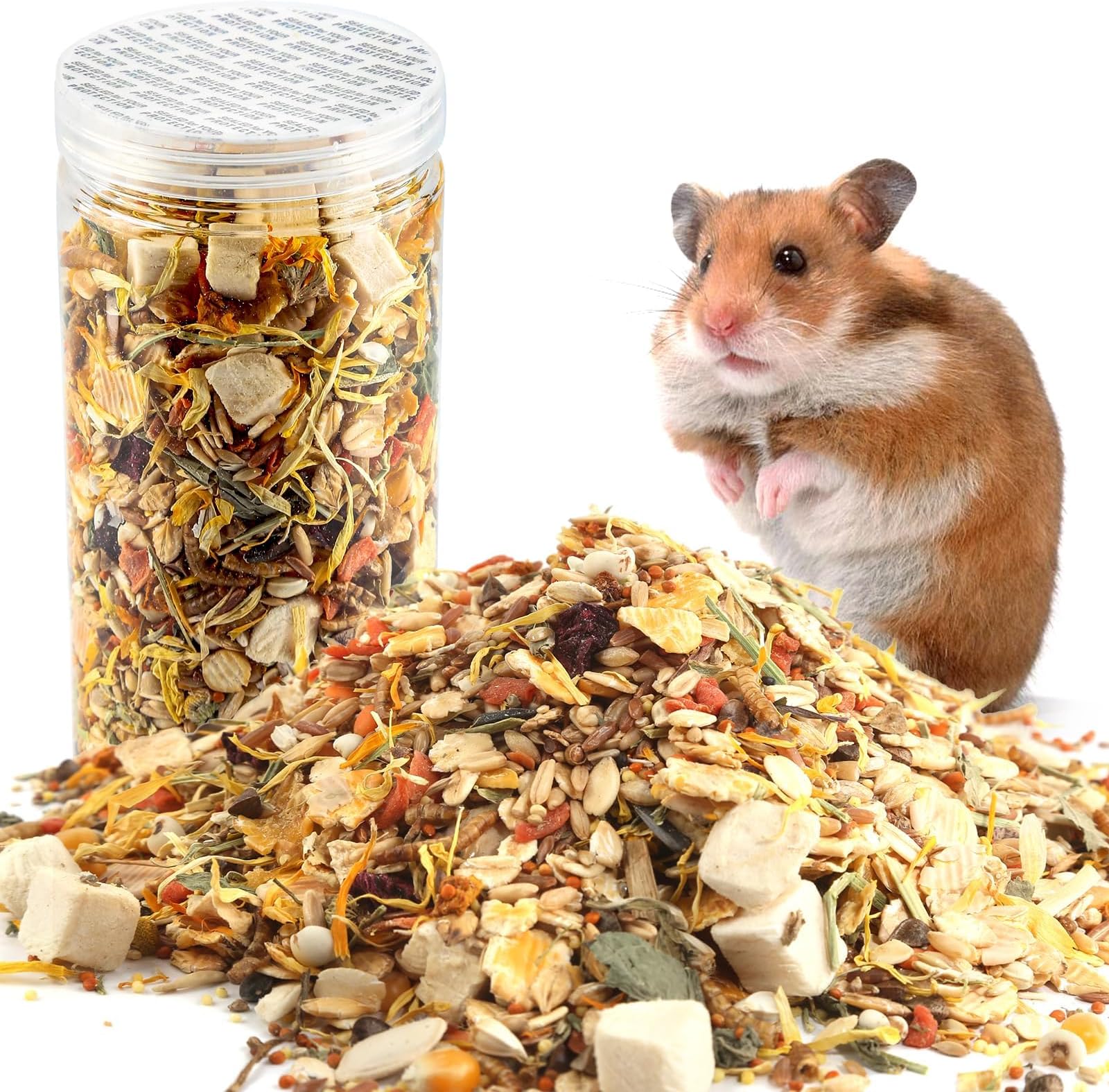 Getzoo Zwerghamster Lightfutter 500g | Naturnahe Ernährung | Steppen ...