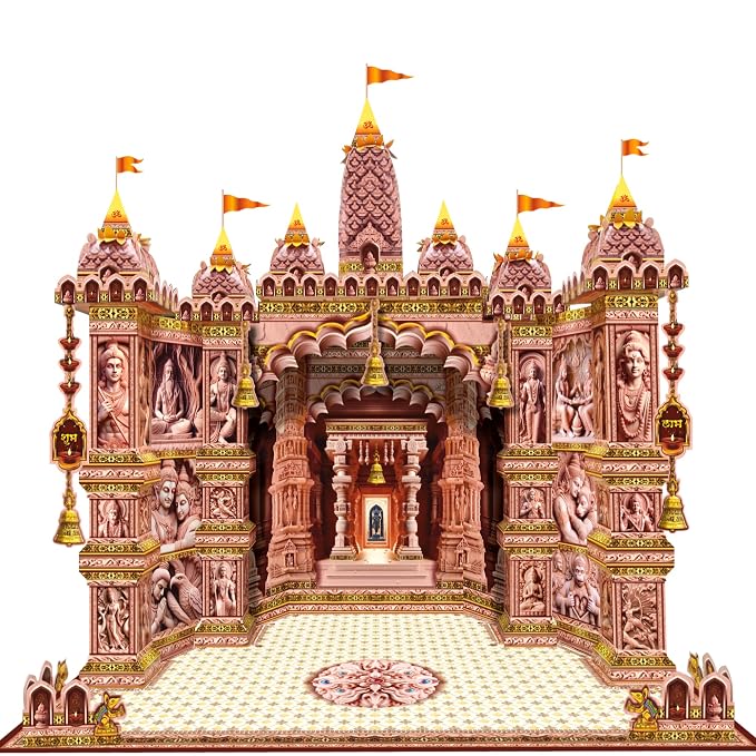 Shree SPACE ( RM1 RAM MADIR MAKHAR Paper Decoration Kit | Ganesh ...