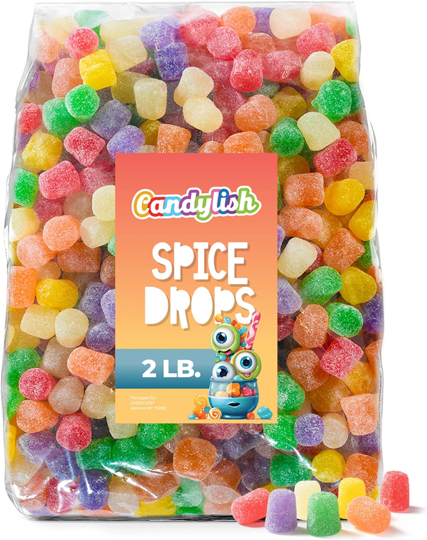 Amazon.com: Spice Drops Candy - 2 Pounds Assorted Jelly Gum Drops ...