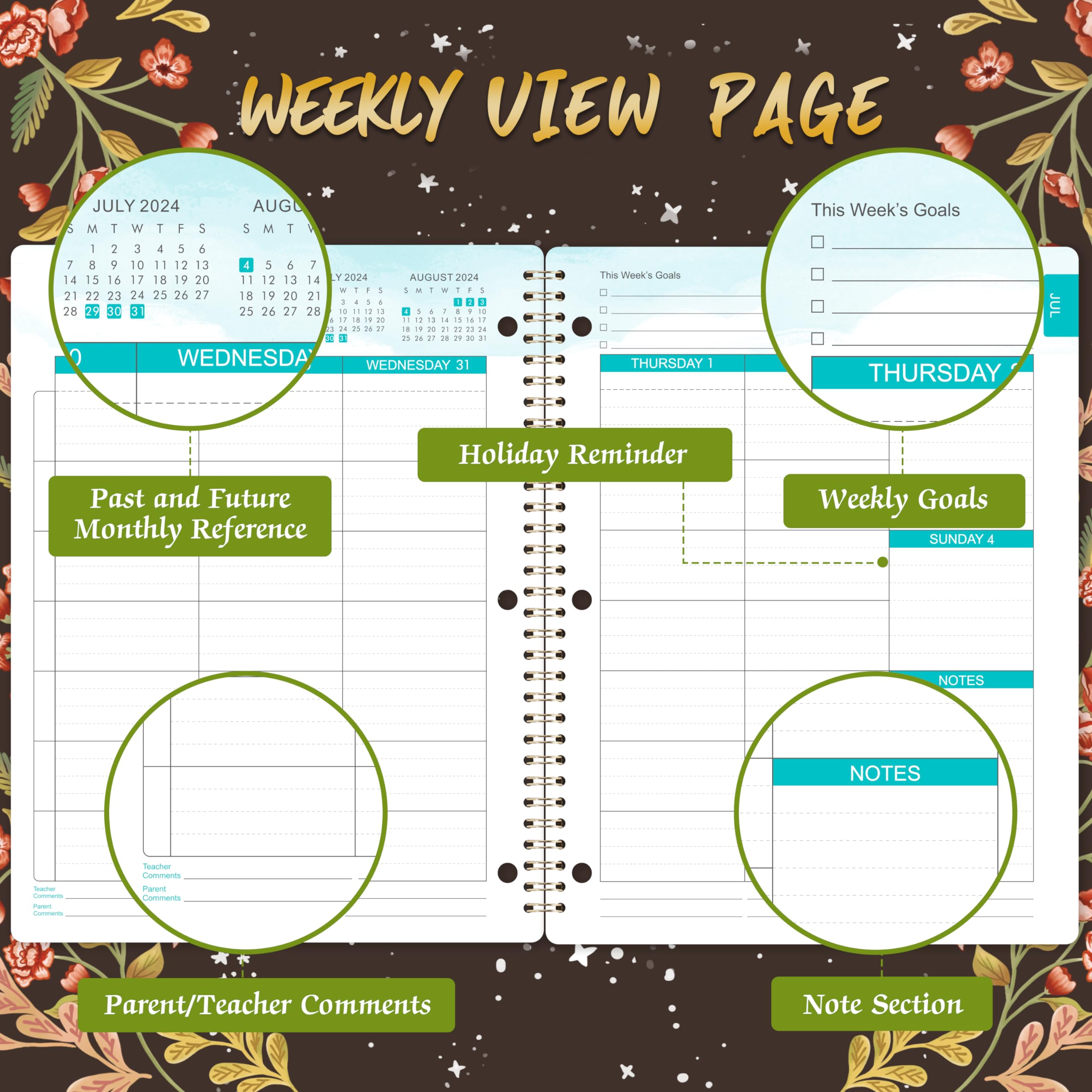 Snapklik.com : Student Planner 2024-2025 - Middle Or High School, Aug ...