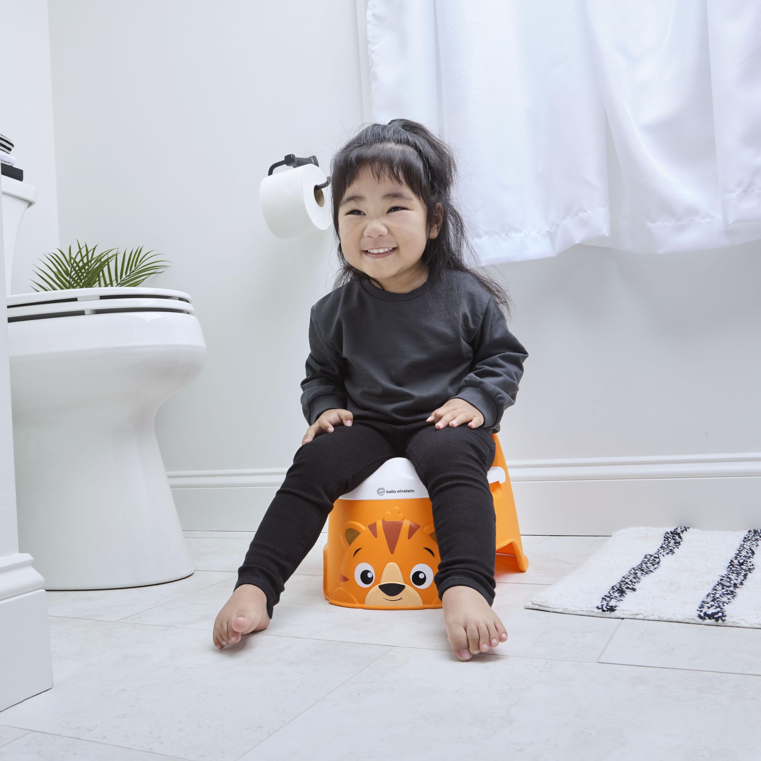 Snapklik.com : Baby Einstein Tinkle And Reveal Tiger Potty Training Toilet