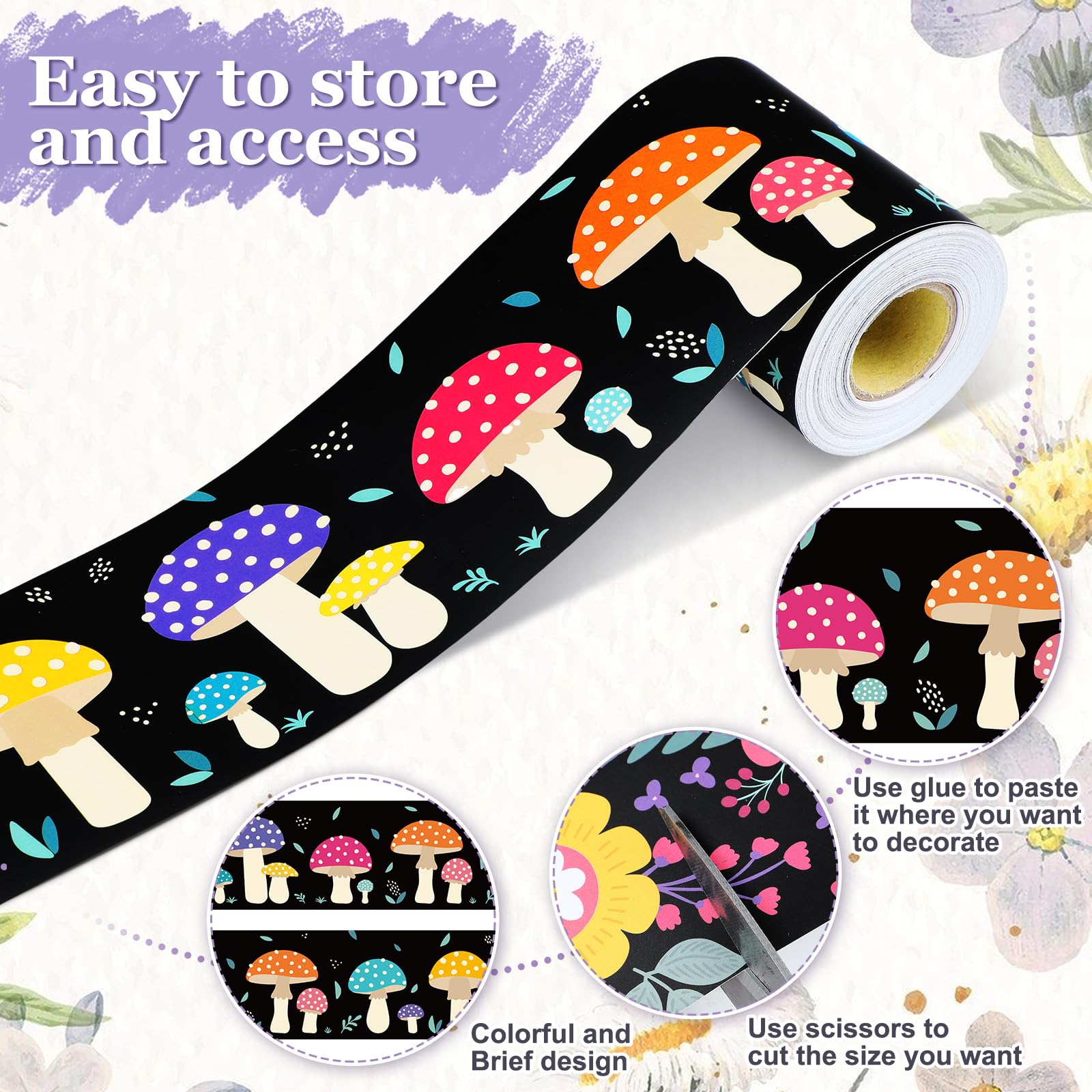 Rainbow Bulletin Board Border Geyee 84 Pieces 83 Feet Classroom ...